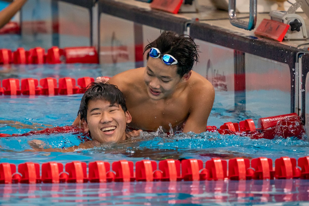 Singapore's future swimming stars in action at the National School Games!