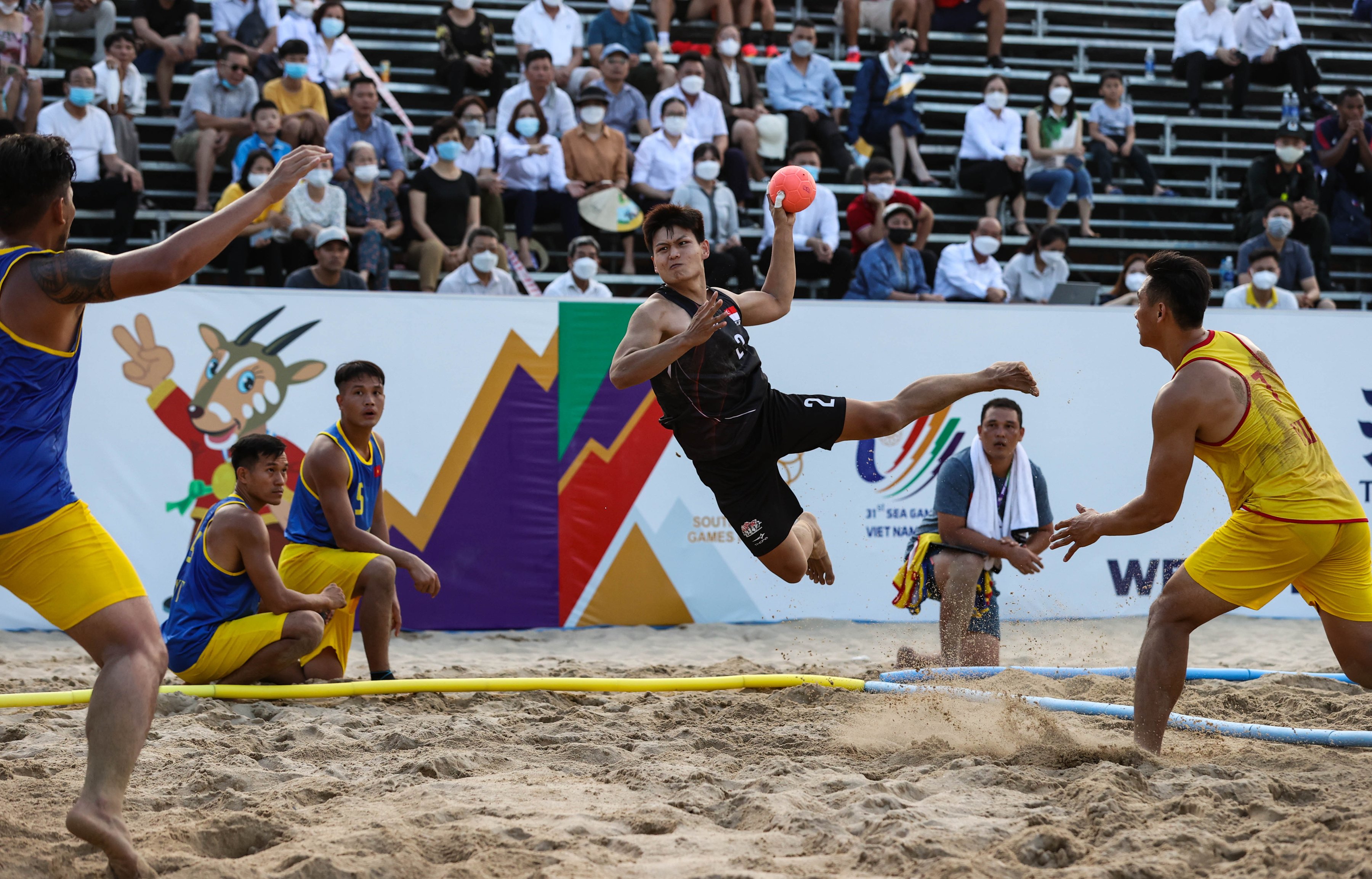 Team Singapore kicks off 31st SEA Games with Beach Handball!