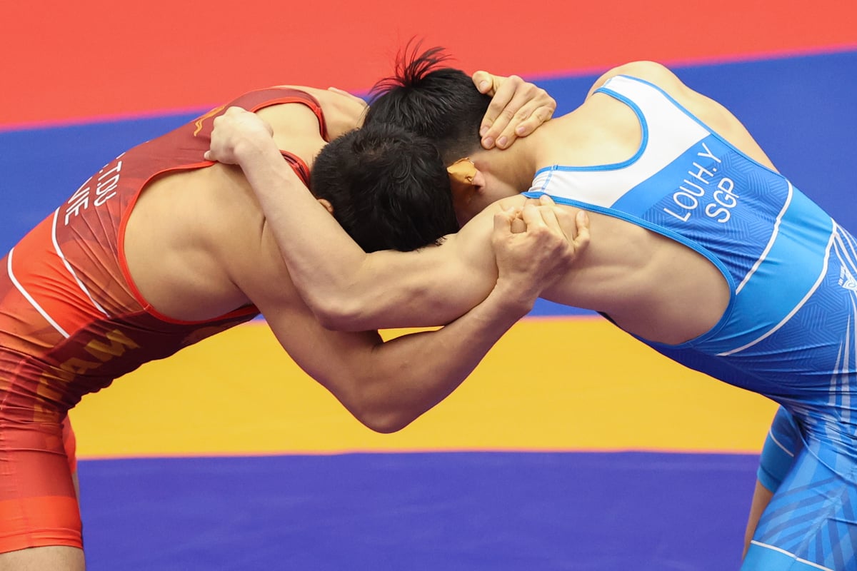TeamSG Wrestling ends its SEA Games campaign with Gary Chow s silver ...