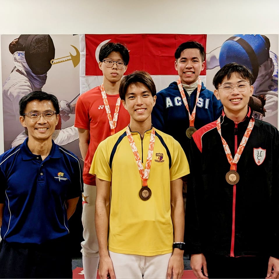 NSG 2023 Fencing : ACS(I) Samuel Robson scores Gold Medals in A Division Epee & Foil Finals!