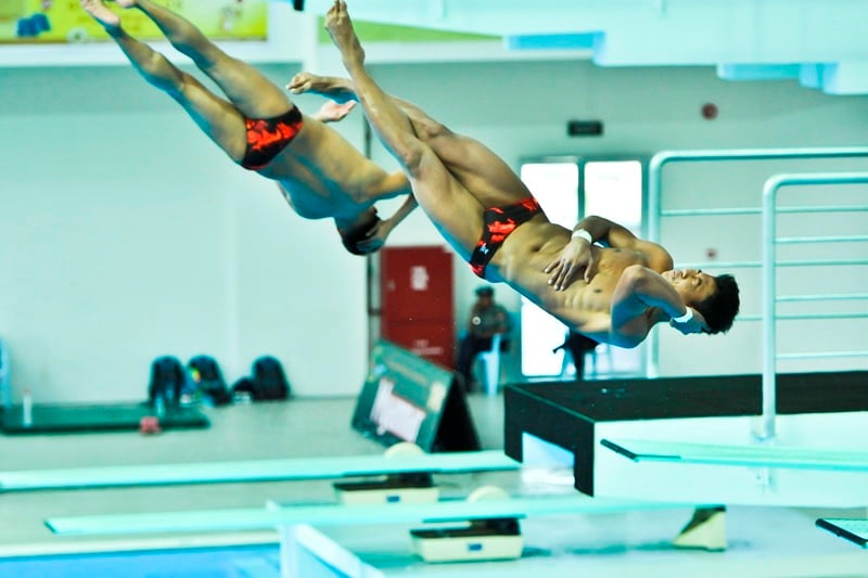 springboard diving scoring system