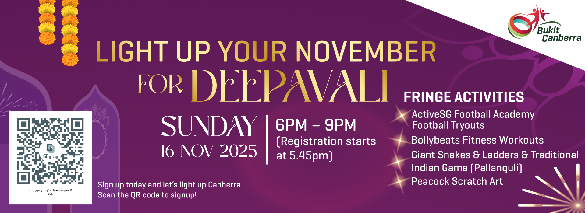 Light up your November for Deepavali | ActiveSG Circle | Things to do ...
