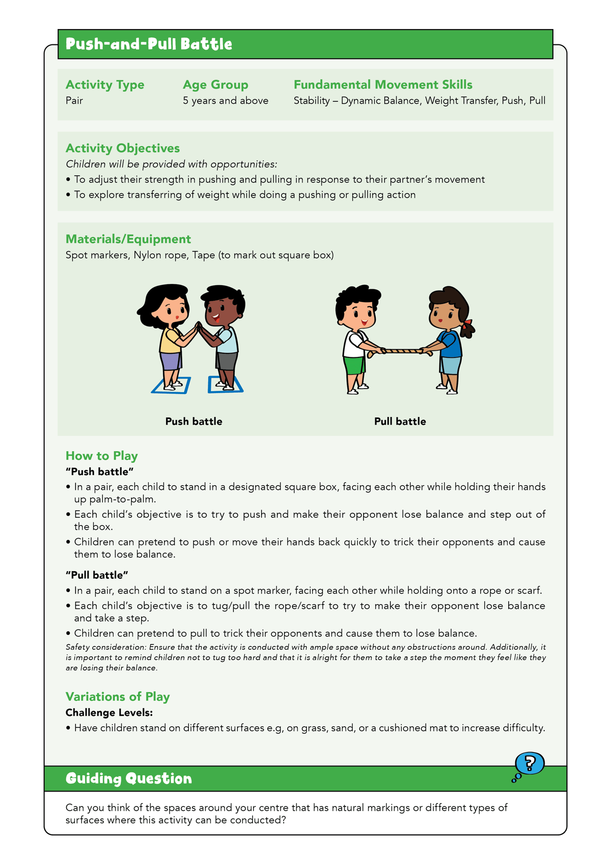 Movement Activities | Preschool