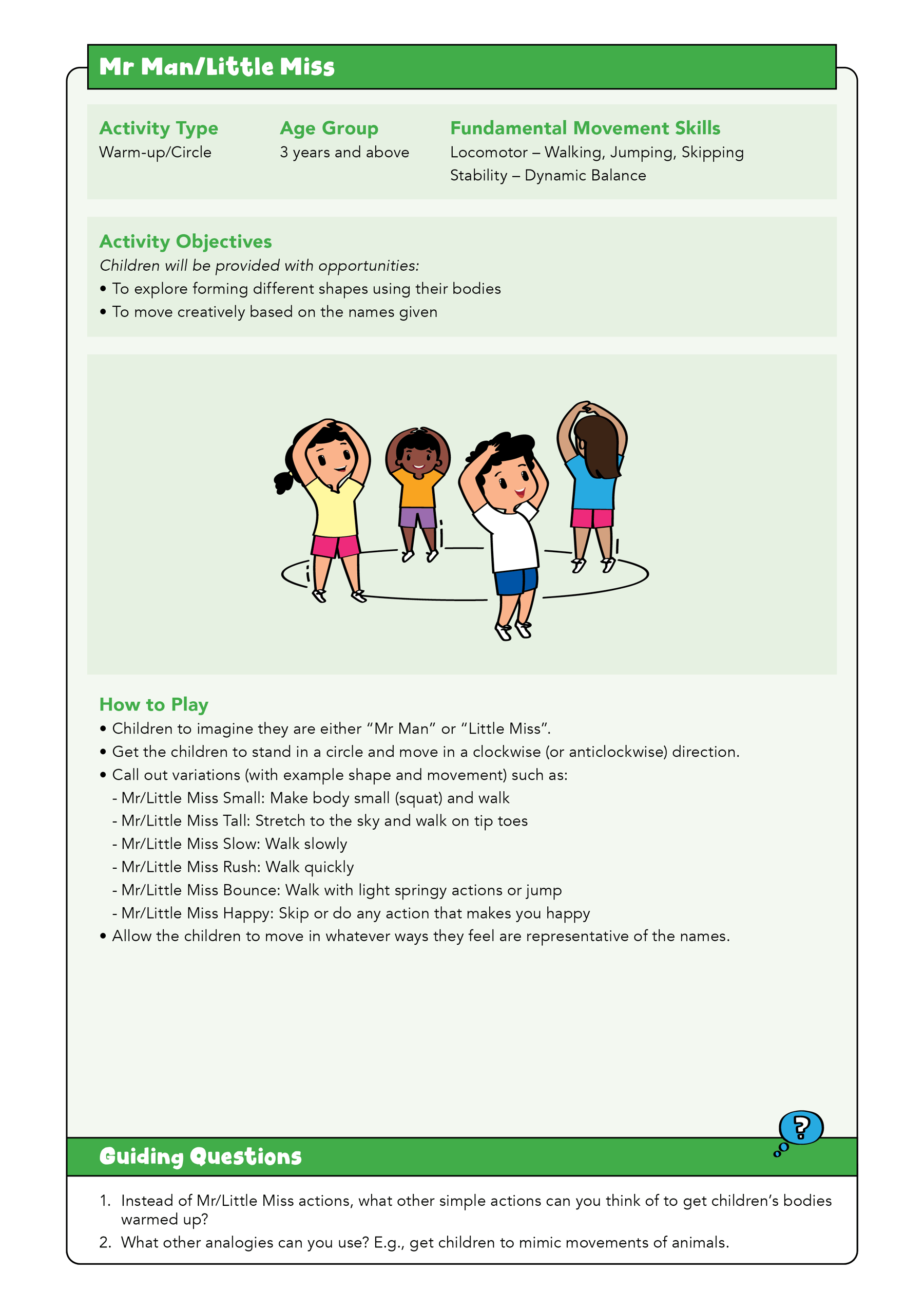 Movement Activities | Preschool