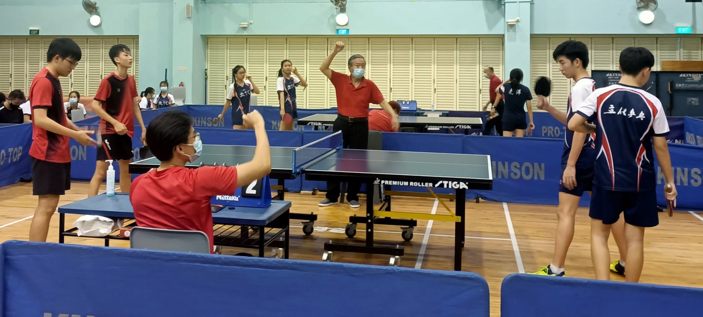 Principal boost for Hwa Chong Institution in NSG Table Tennis Finale!